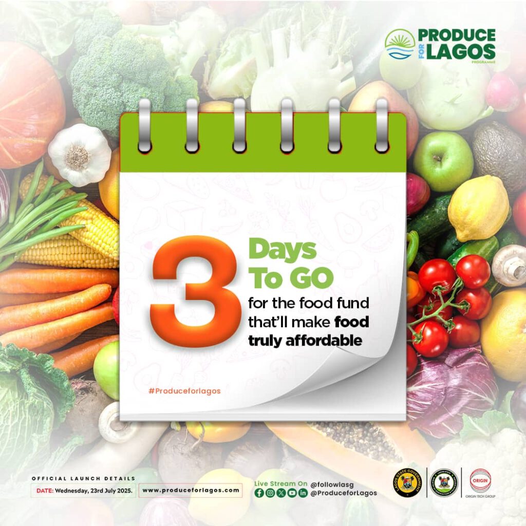 3 Days to Go: Lagos Set to Launch ‘Produce for Lagos’ Programme to ...